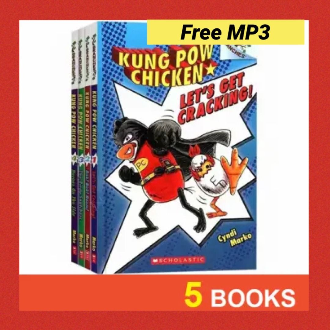 Kung Pow Chicken (5 books, comic style, free MP3) zz cc, 興趣及遊戲, 書本 & 文具 ...