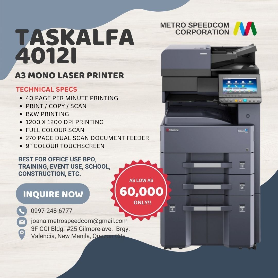 KYOCERA TASKALFA 4012I, Computers & Tech, Printers, Scanners & Copiers ...