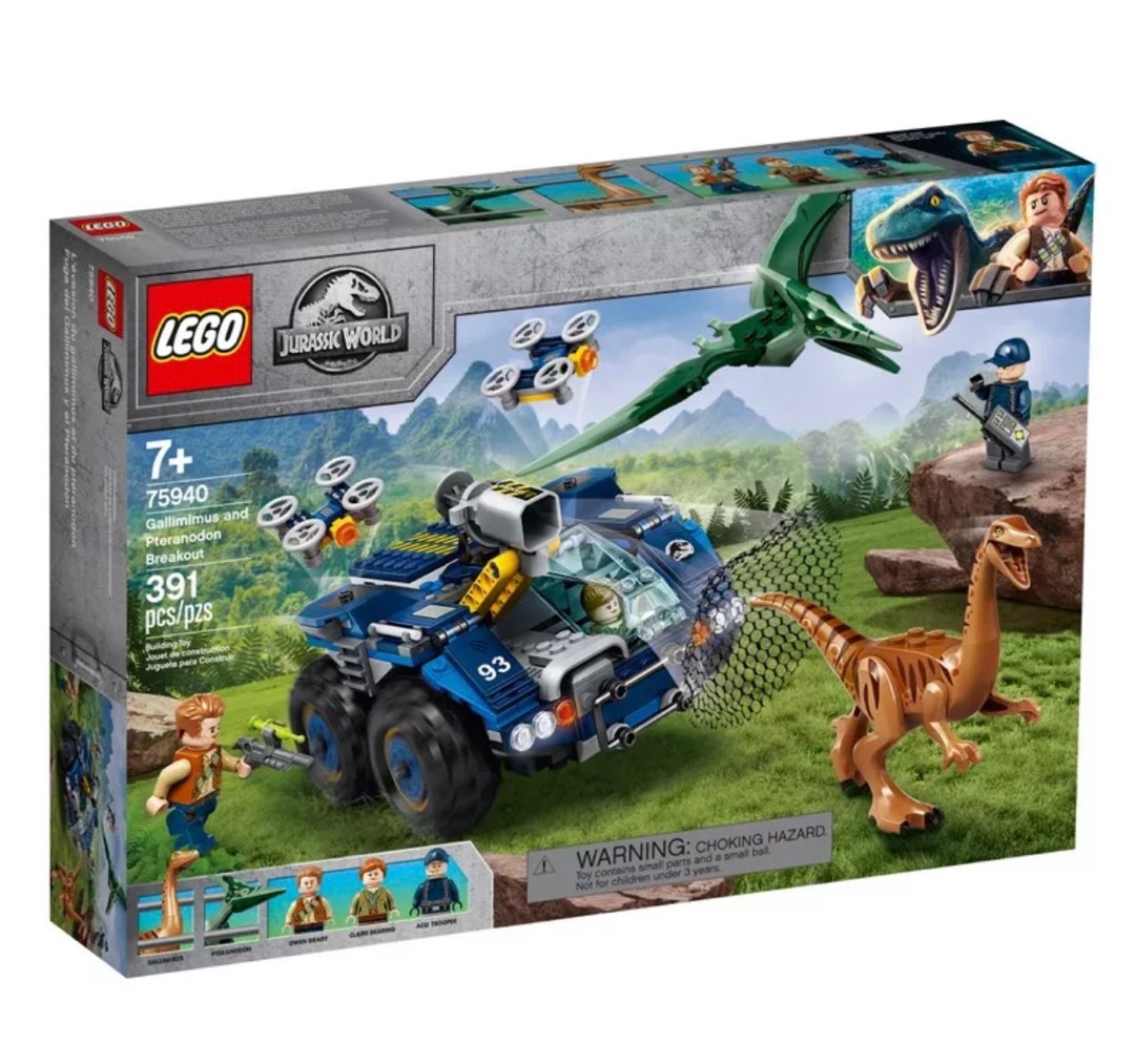 Lego Jurassic World 75940 Gallimimus and Pteranodon Breakout, Hobbies ...