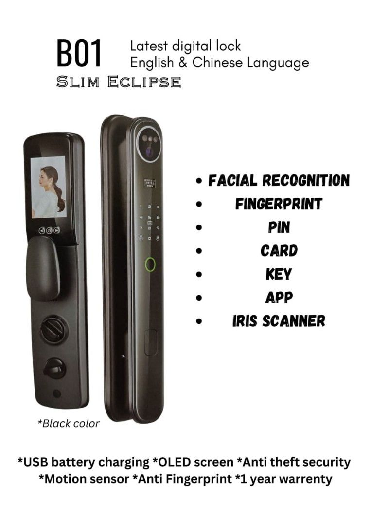 Limited to 10 set Latest digital lock - slim eclipse, Furniture & Home ...