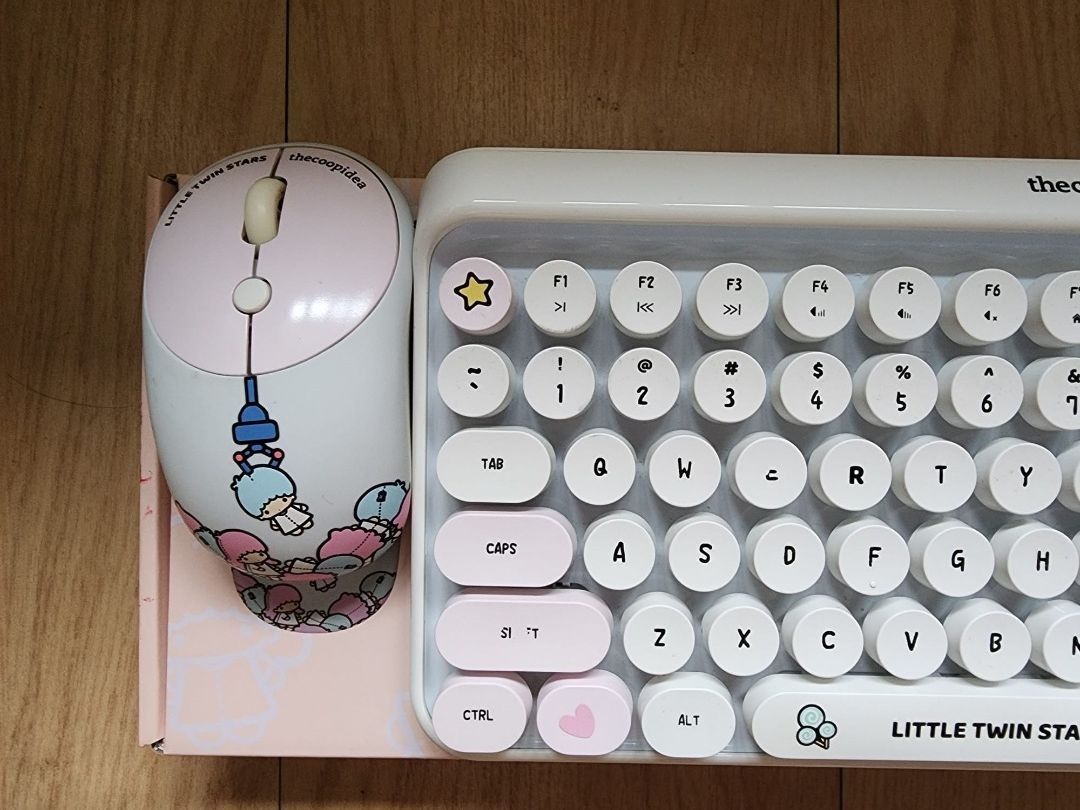 Little Twin Stars Wireless Keyboard and Mouse Set, Computers & Tech ...