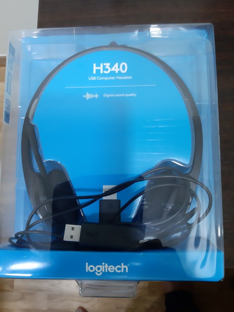 Logitech H340 computer headset, Audio, Headphones & Headsets on Carousell