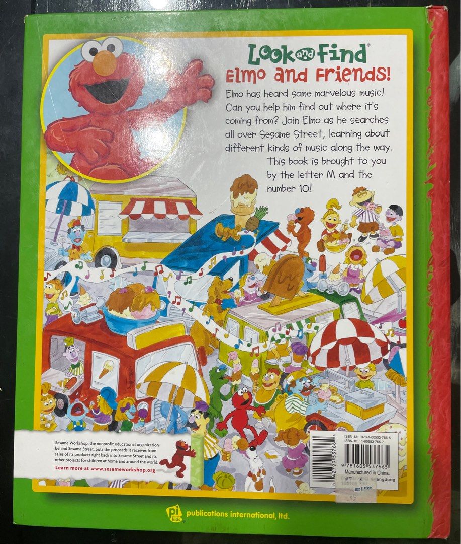 Look and Find book Elmo for kids, Hobbies & Toys, Books & Magazines ...