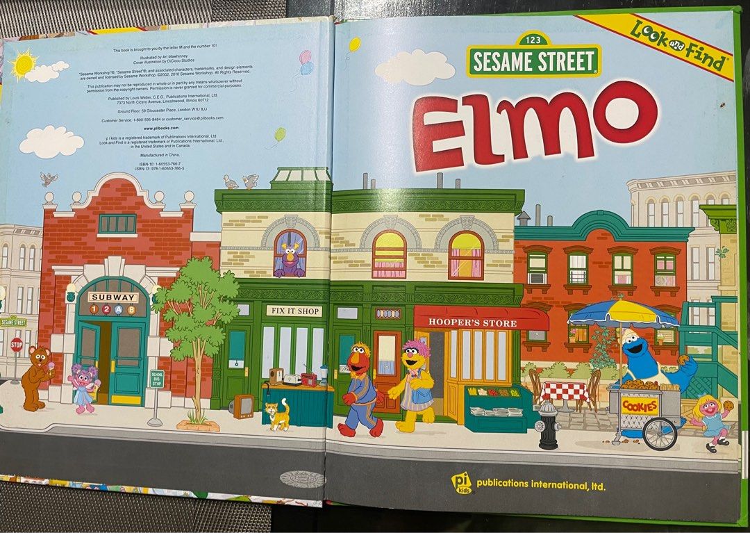 Look and Find book Elmo for kids, Hobbies & Toys, Books & Magazines ...