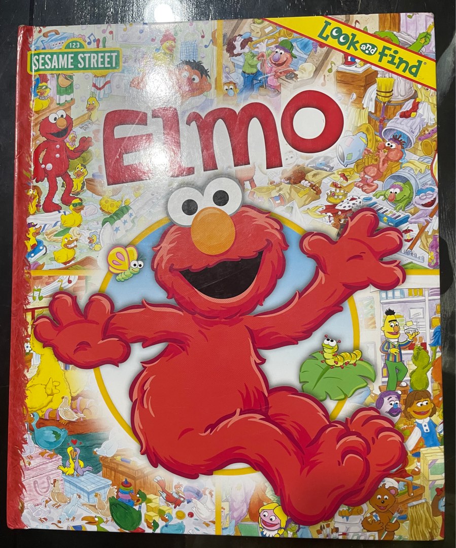 Look and Find book Elmo for kids, Hobbies & Toys, Books & Magazines ...