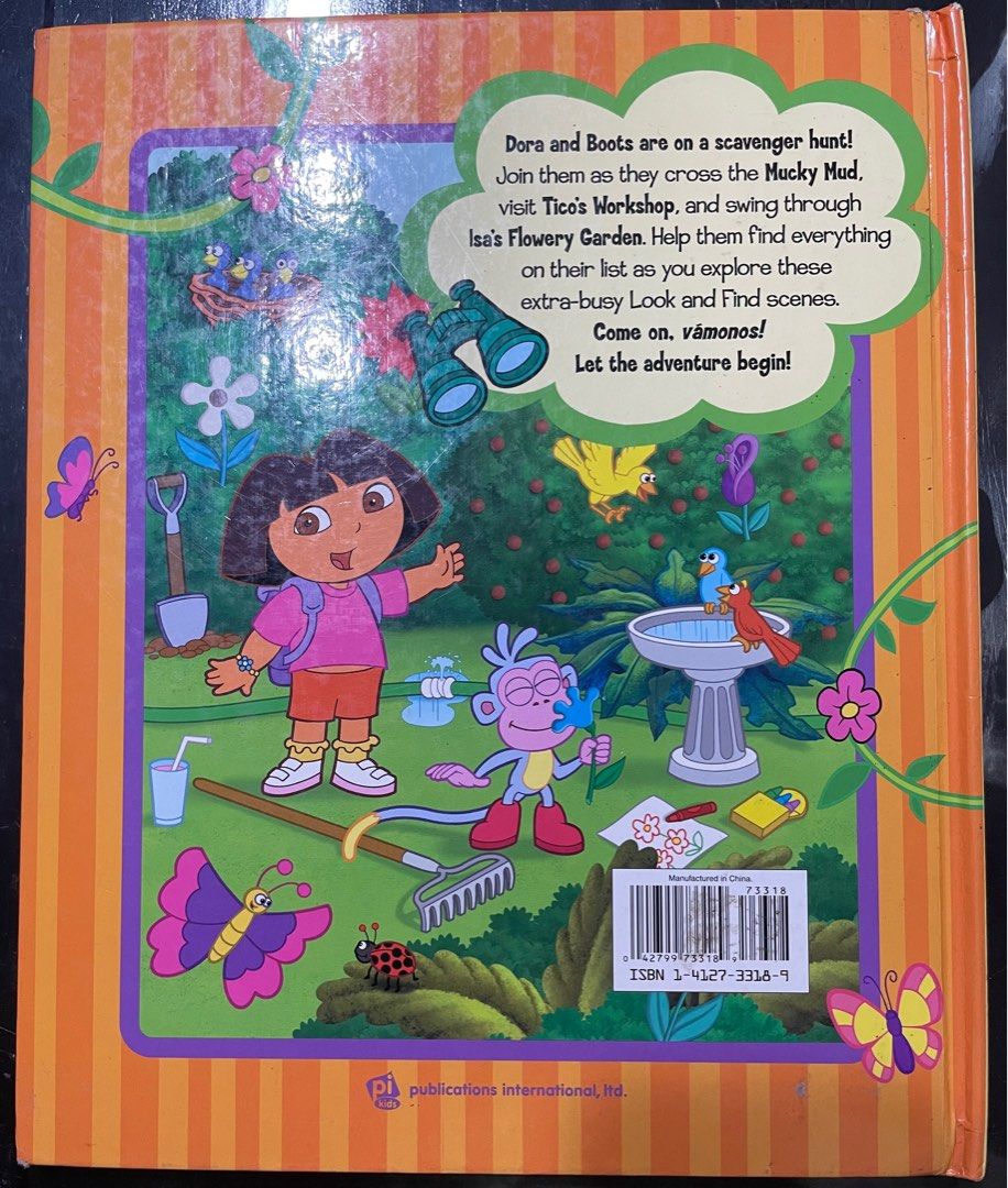Look and Find Dora Scavenger Hunt book for girls on Carousell