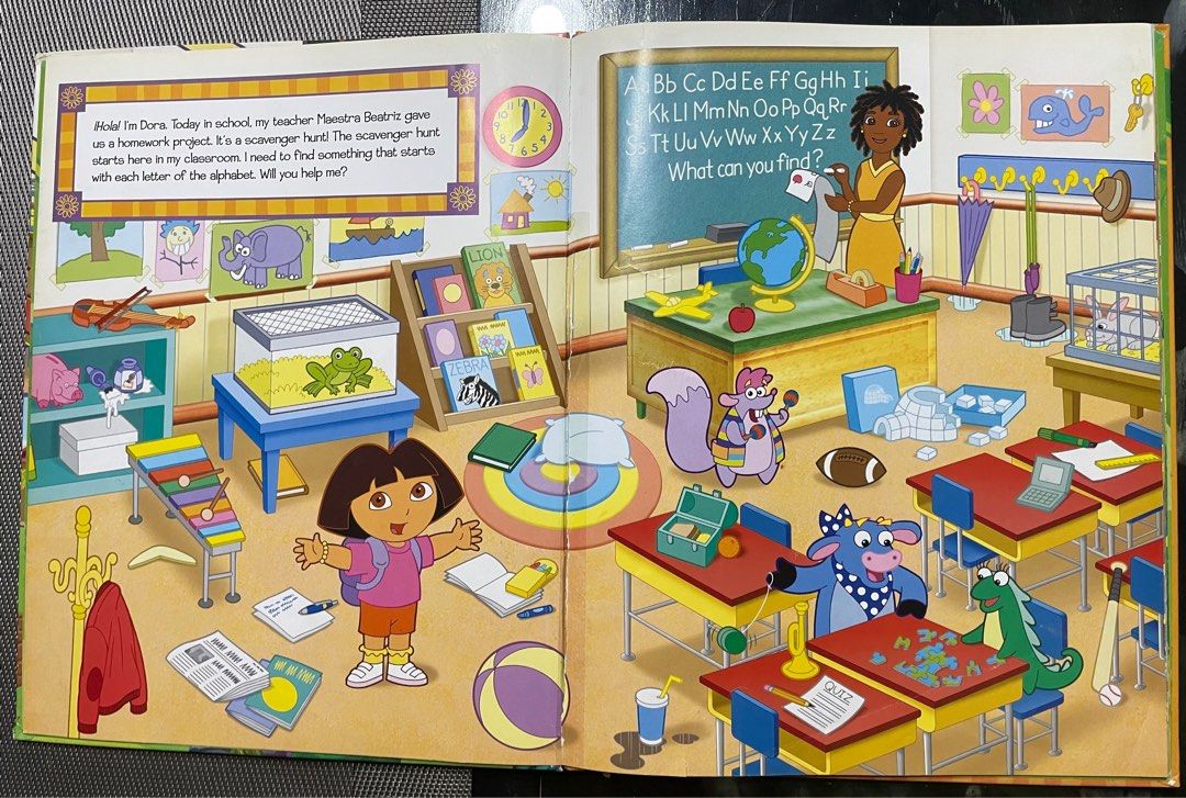 Look and Find Dora Scavenger Hunt book for girls on Carousell