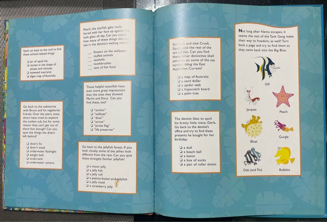 Look and Find Finding Nemo book for kids, Hobbies & Toys, Books ...