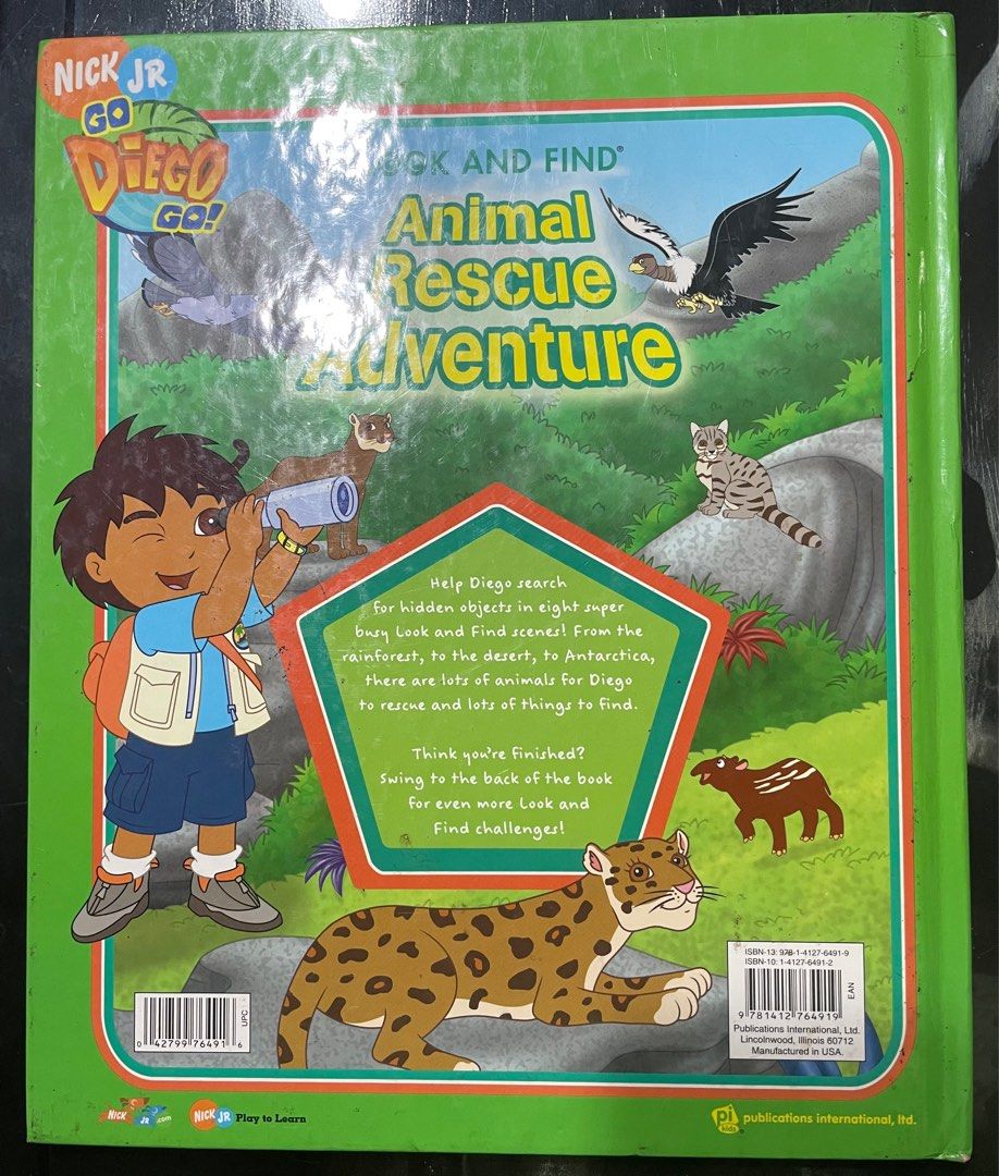 Look and Find Go Diego Go book for kids, Hobbies & Toys, Books ...