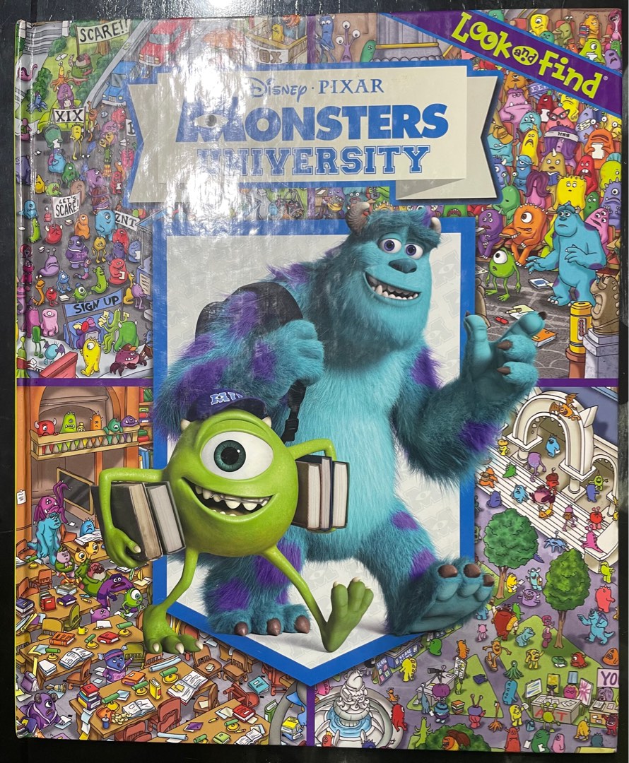 Look and Find Monster University book for kids on Carousell