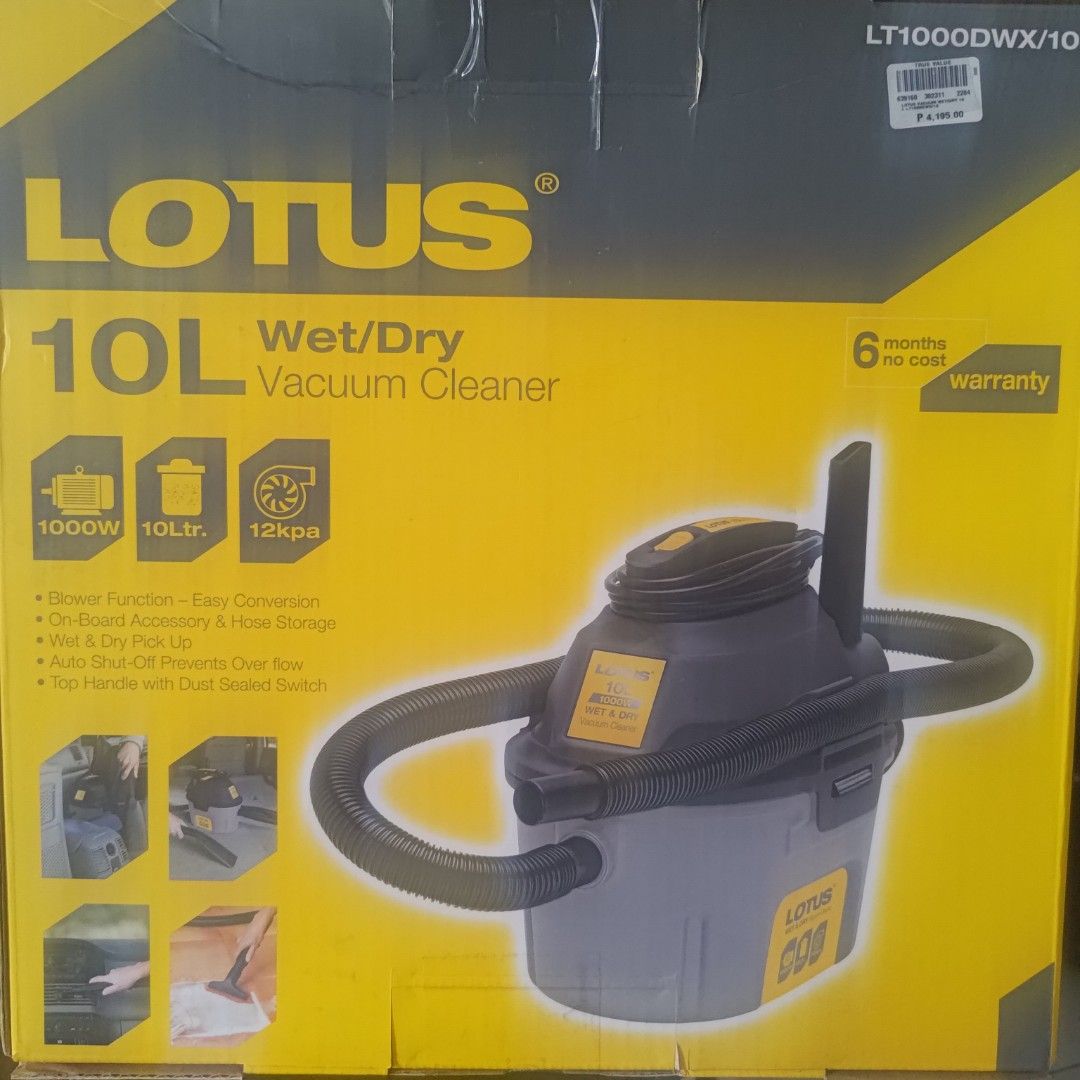 Lotus wet/dry vacuum cleaner 10L, TV & Home Appliances, Vacuum Cleaner ...