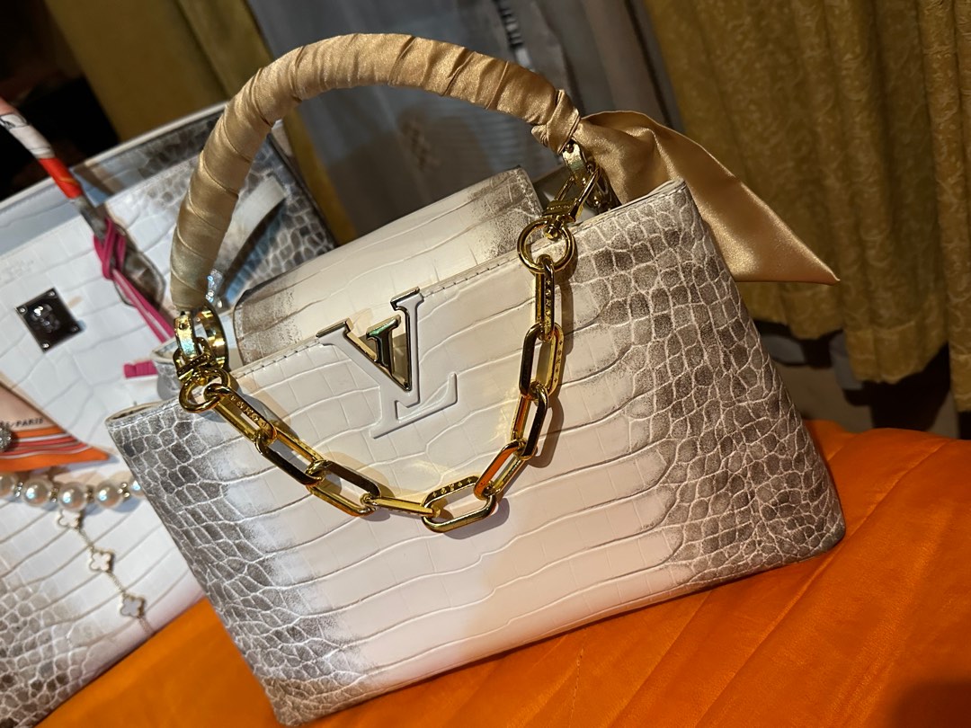 LV CAPUCINE in himalayan crocodile on Carousell