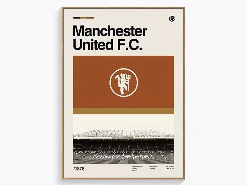 Manchester United wall picture photo frame decor, Furniture & Home ...