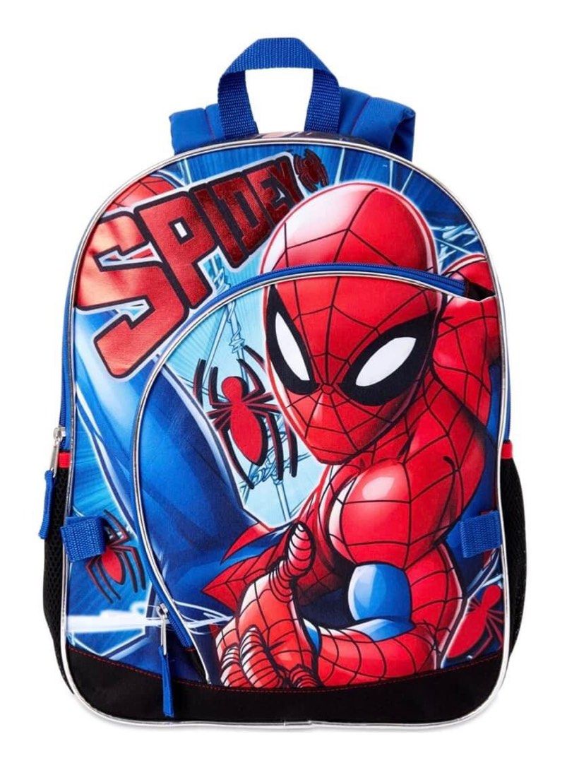 Marvel Spider-Man Spidey Boy’s Blue Backpack with Lunch Bag on Carousell
