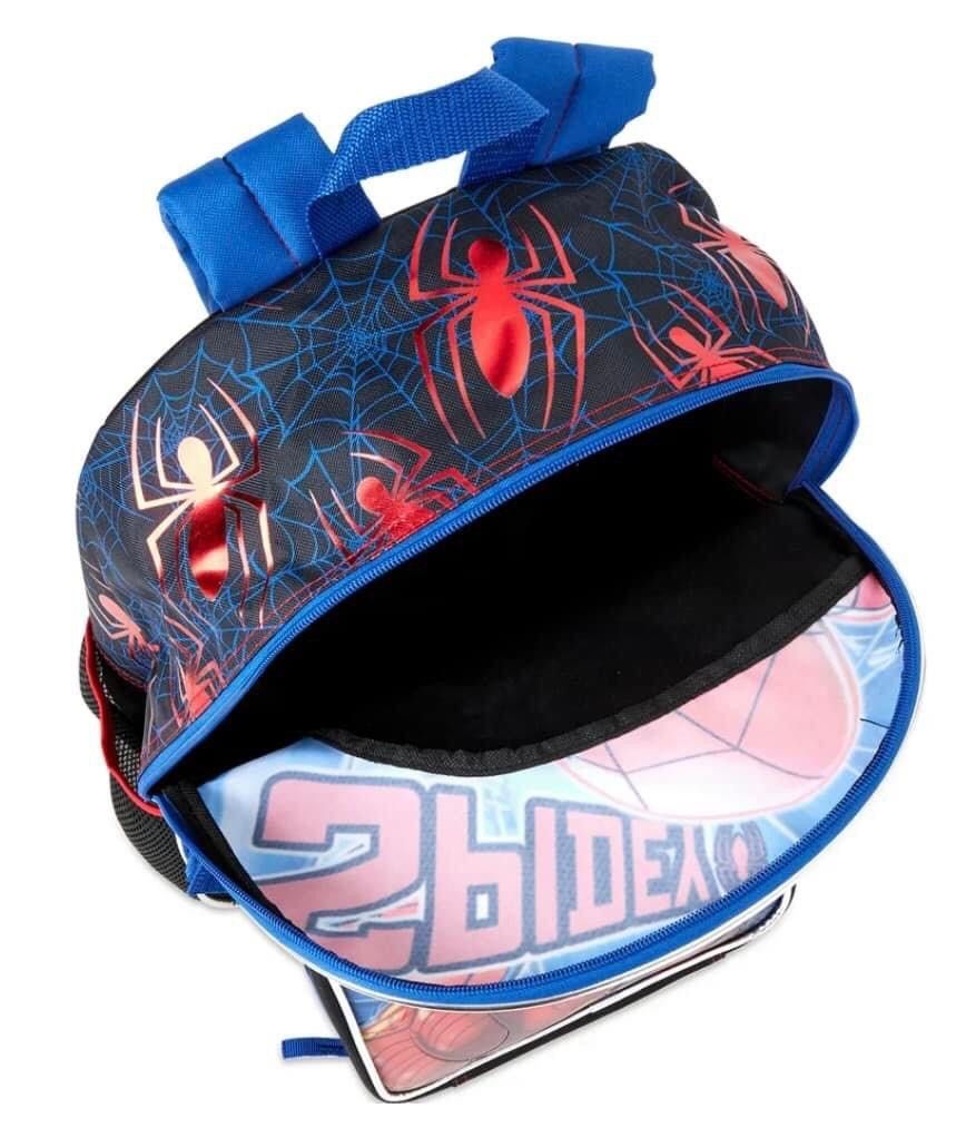 Marvel Spider-Man Spidey Boy’s Blue Backpack with Lunch Bag on Carousell