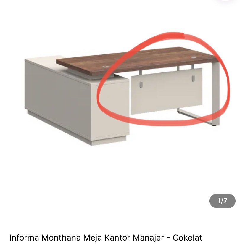 Meja Kantor Informa Monthana, Perabotan Rumah di Carousell