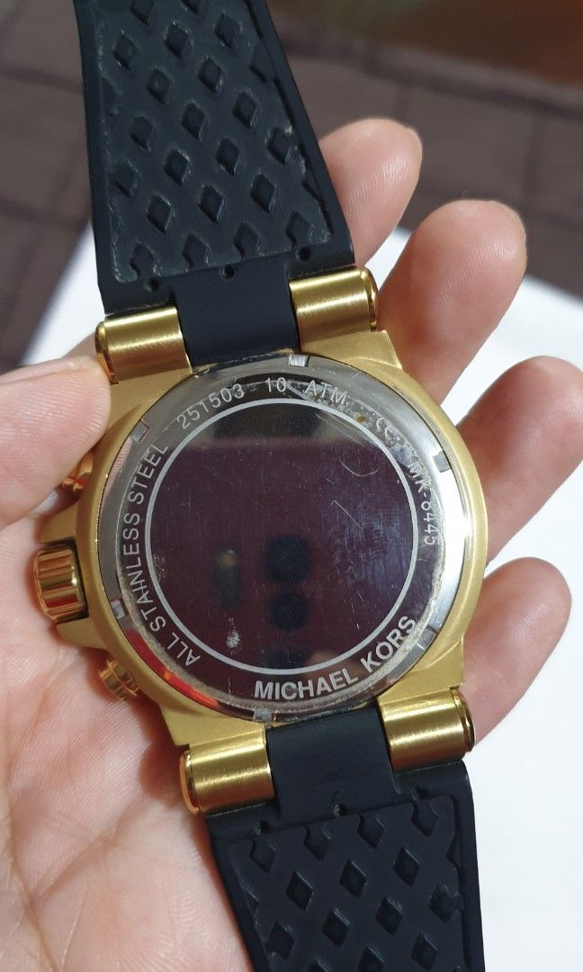 Michael Kors Dylan Black Chronograph MK 8445 Watch for Men on Carousell