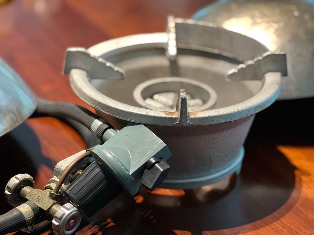 Mini gas stove and woks for zi char cooking, Furniture & Home Living ...