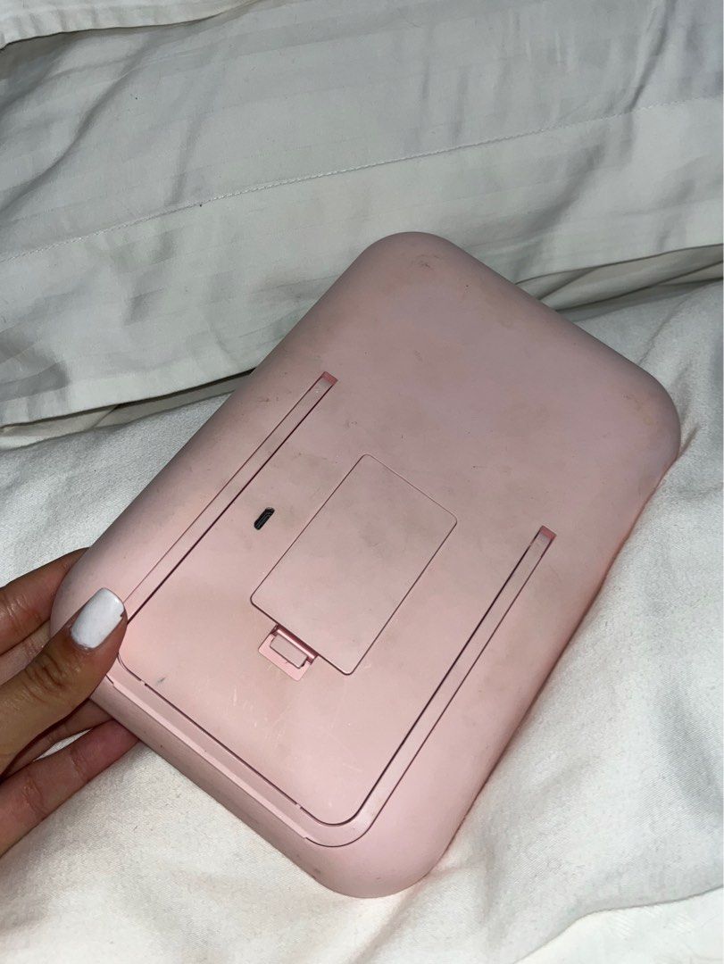 Mini Pink LED mirror on Carousell