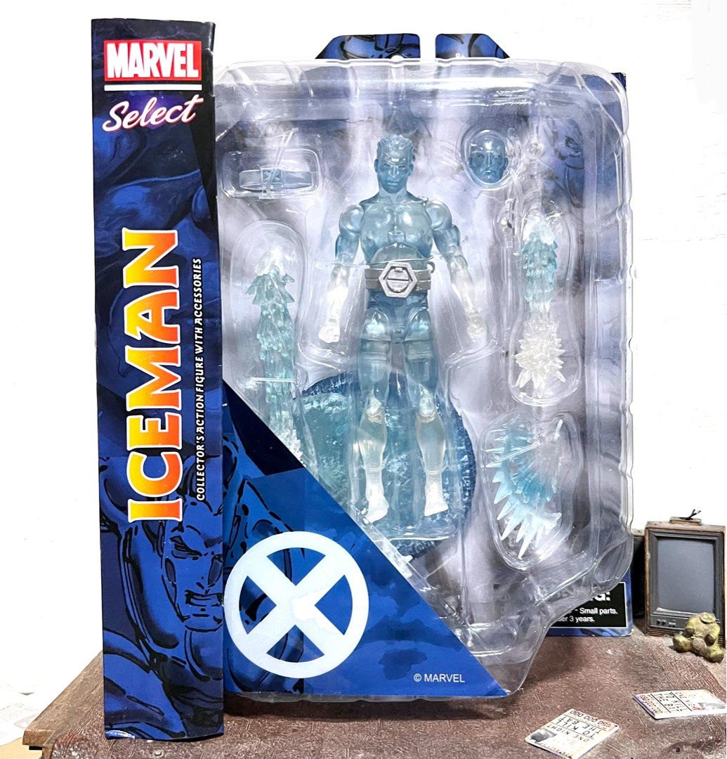 [In hand - Minor box damage] Marvel Select Marvel Legends X-men Ice Man ...