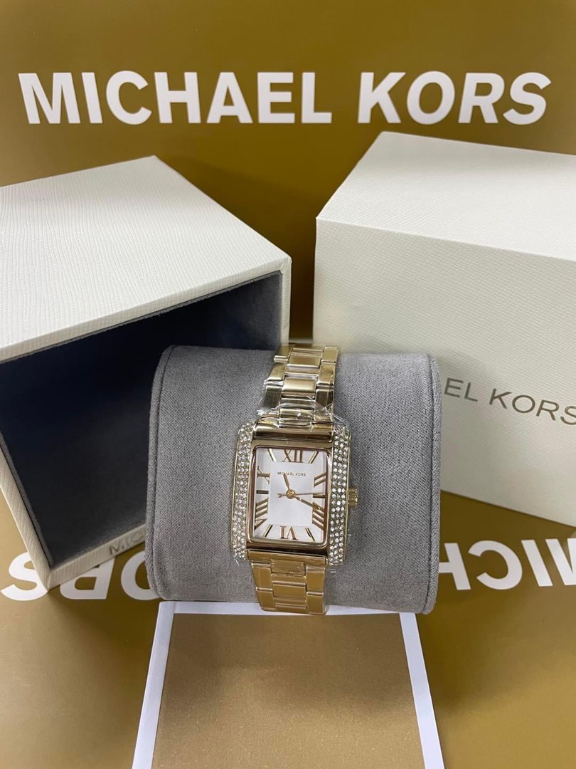 MK SQUARE TYPE W GLITZ DIAL AUTHENTIC WATCH on Carousell