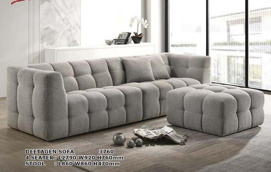 Modern Design 4 seater Sofa With Stool ( 2+2 With Stool ), Furniture ...