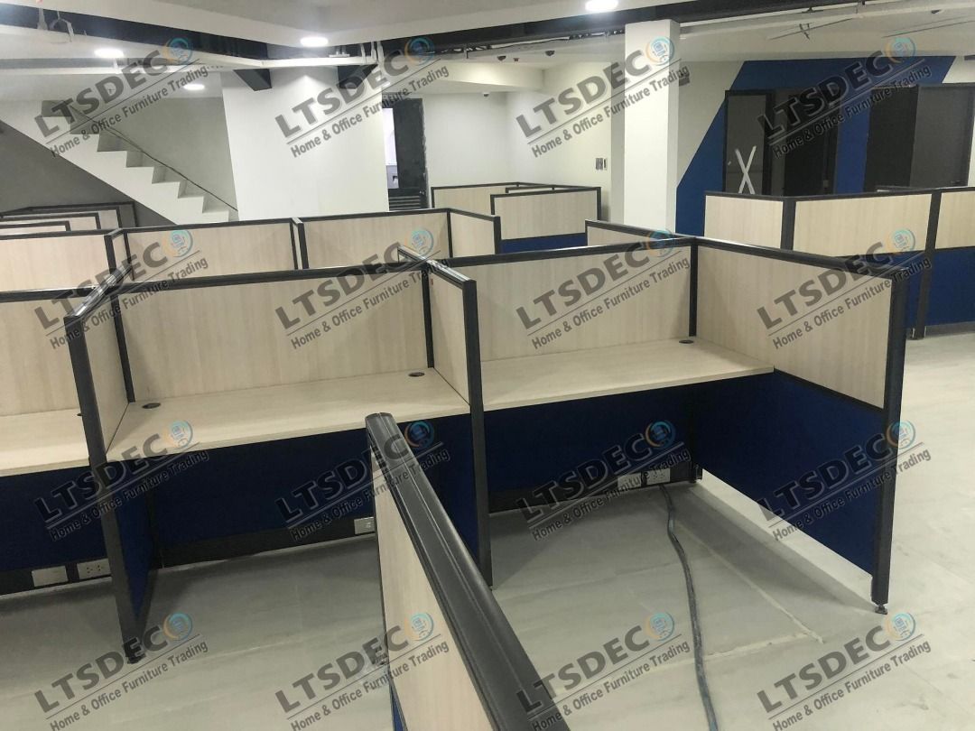 Modular Office Partition/Cubicle table Office Furntiures on Carousell