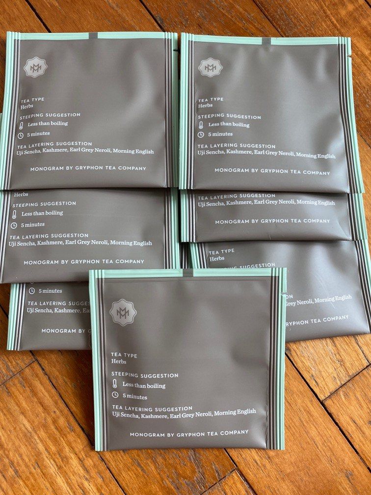 Monogram shiso mint tea by gryphon tea company, Food & Drinks, Other ...