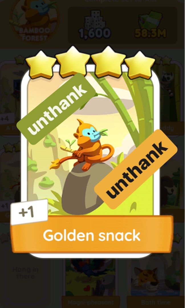 Monopoly Go Golden Snack Sticker, Video Gaming, Gaming Accessories ...