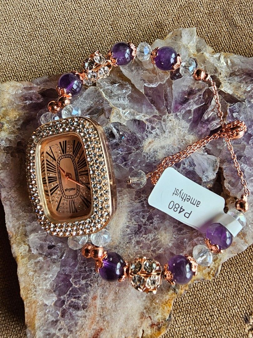Natural Cryatals: DIY Amethyst Watch on Carousell