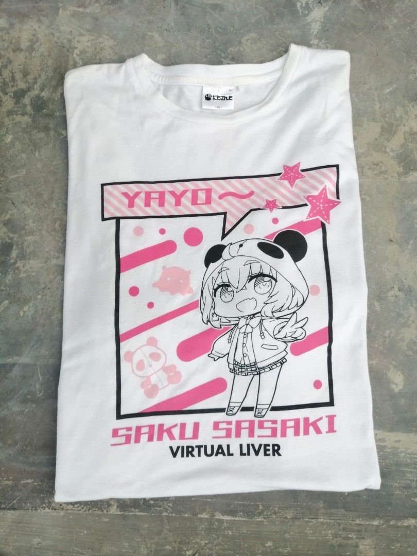 NijiSanji - Vtuber Sasaki Saku, Men's Fashion, Tops & Sets, Tshirts ...