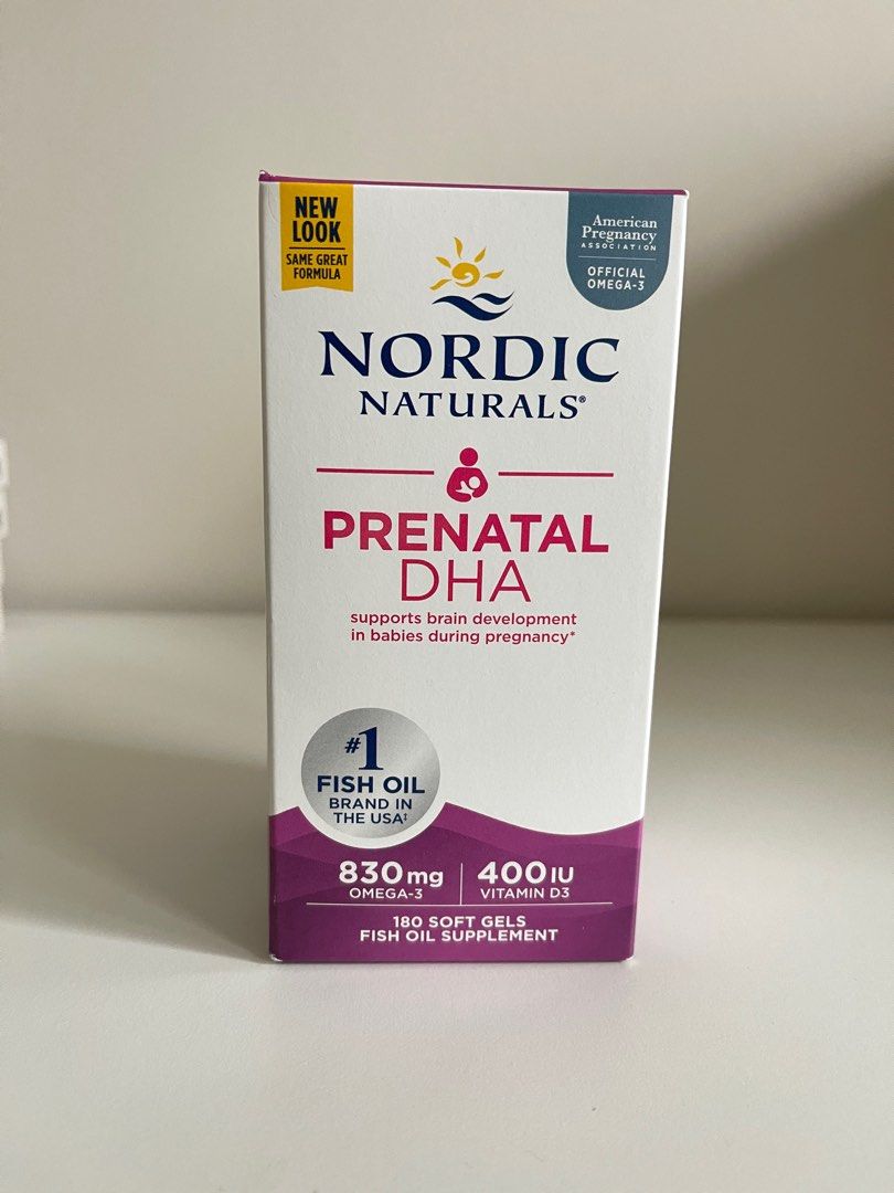 NORDIC - Prenatal DHA fish oil, Health & Nutrition, Health Supplements ...