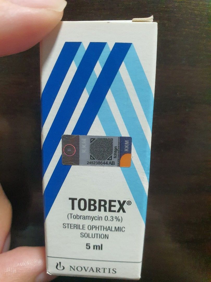 NOVARTIS Tobrex Sterile Ophyhalmic solution (Eyedrops), Beauty ...