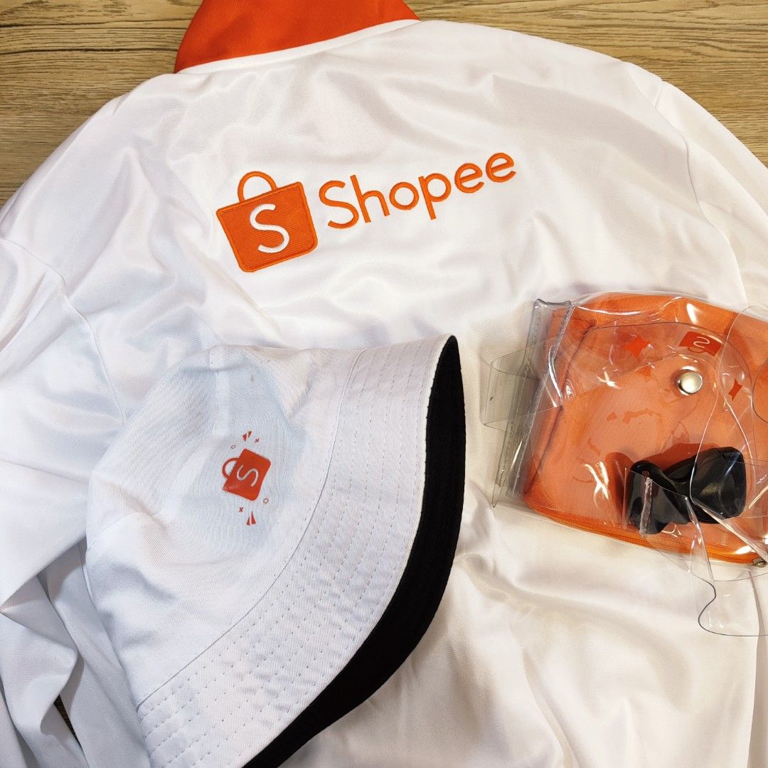 Official Shopee Merch (Varsity Jacket, Beltbag, and Bucket Hat) on ...