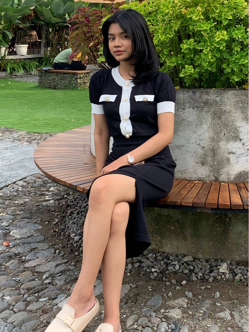 Oneset Chanel Look Like, Fesyen Wanita, Pakaian Wanita, Baju Luaran di ...