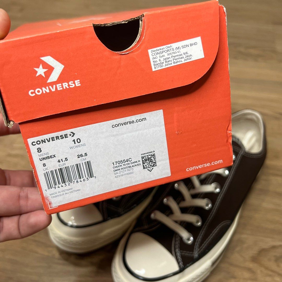 Original Converse Brown Chuck 70 OX Classic Low Travis Scott Carhartt ...