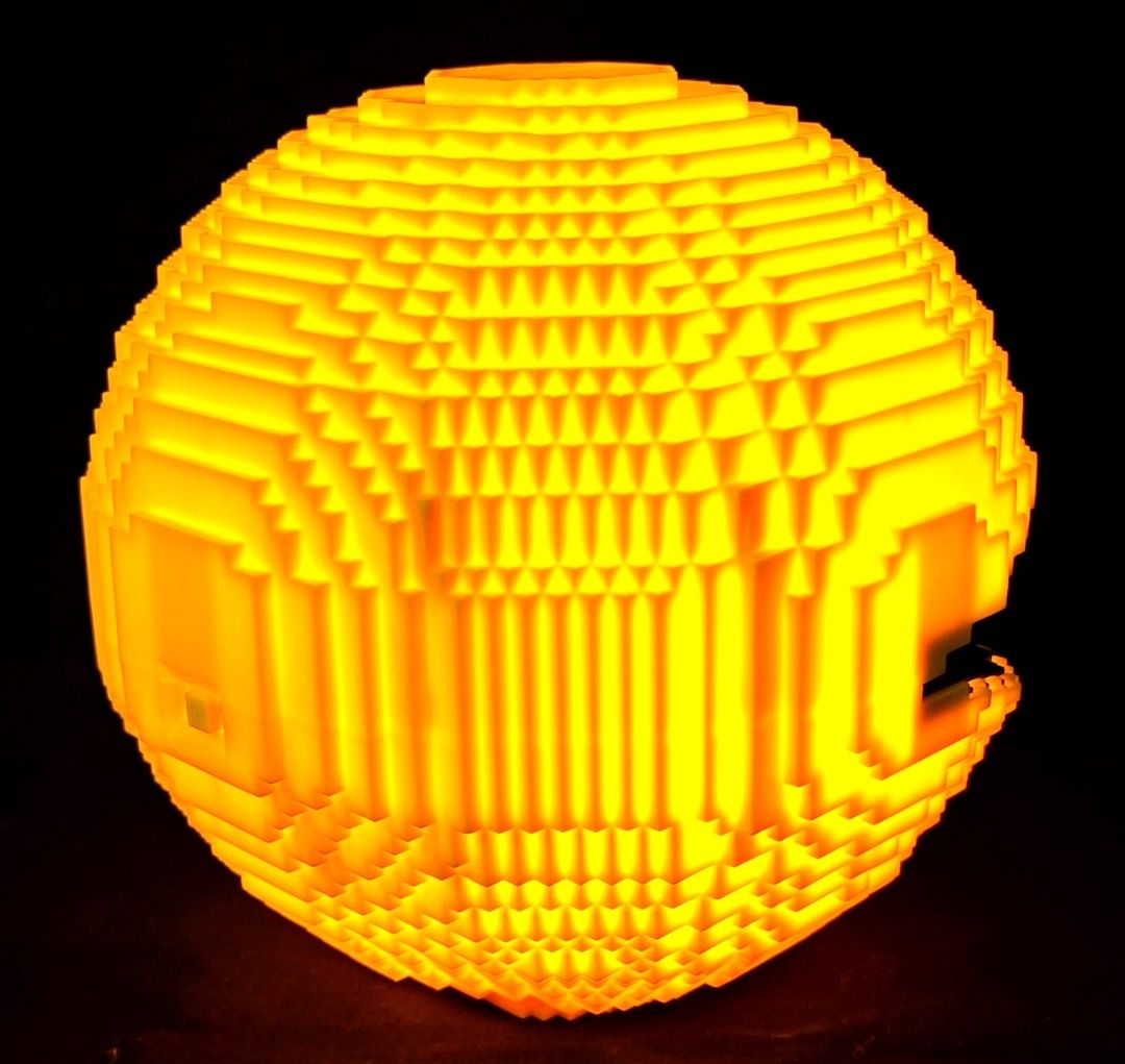 Pac-Man 3D Pixels with Light, Hobbies & Toys, Toys & Games on Carousell