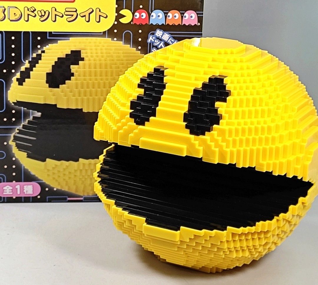 Pac-Man 3D Pixels with Light, Hobbies & Toys, Toys & Games on Carousell