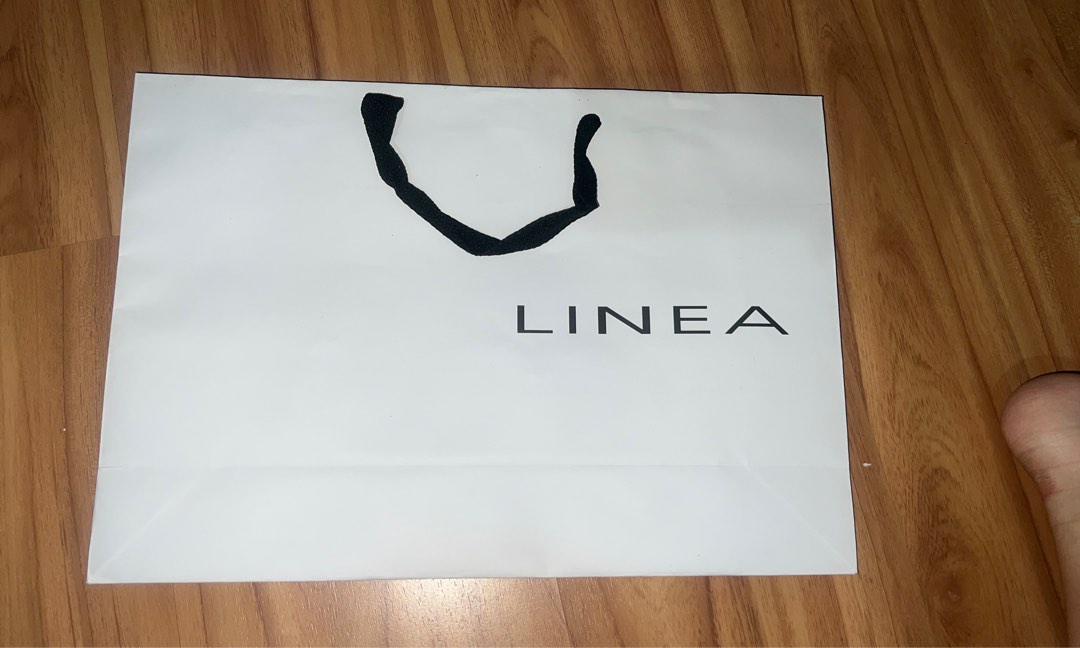 Paper bag linea medium / authentic paper bag, Fesyen Wanita, Tas ...