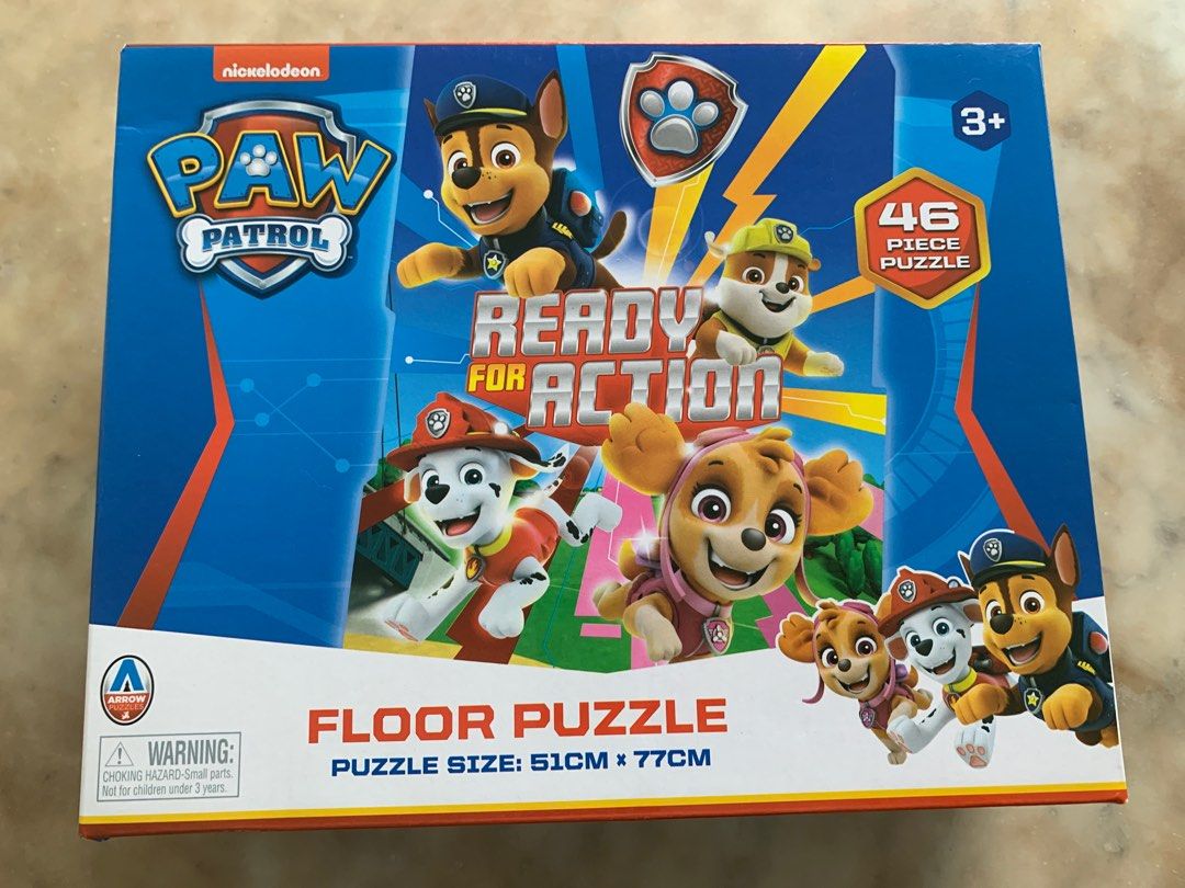 Paw patrol floor puzzle, Hobbies & Toys, Toys & Games on Carousell