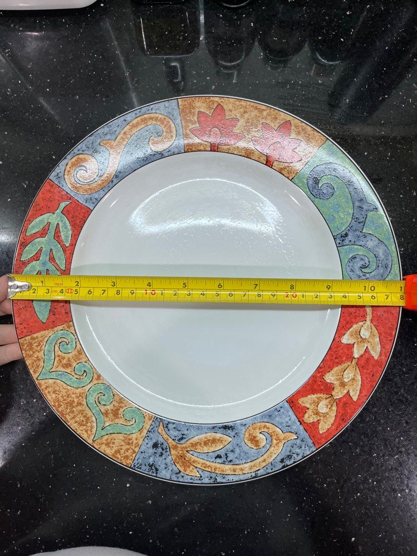 Piring makan/saji/sayur bulat/lingkaran 11” (11 inch), Kitchen ...