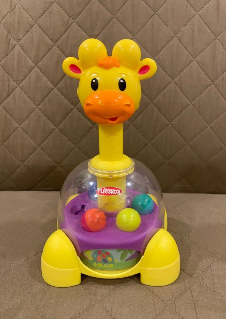 Playskool Tumble Top Giraffe Spinning Toy on Carousell