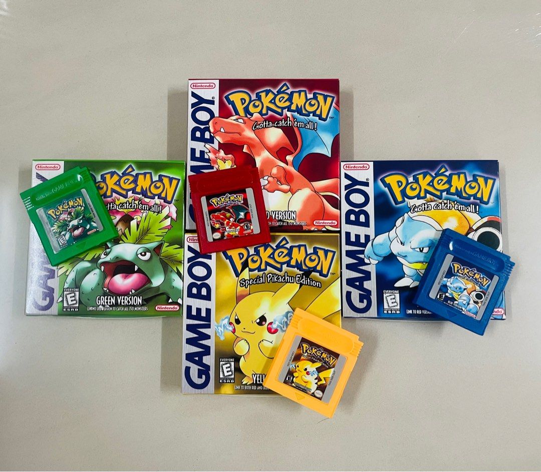 Gameboy Pokemon GBC Cartridge Box Repro, Hobbies & Toys, Toys & Games on Carousell