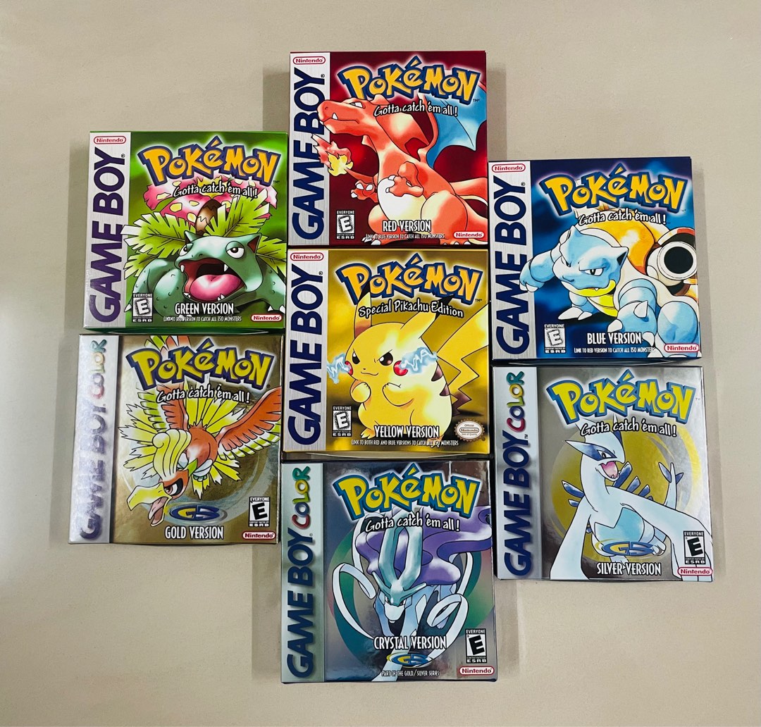 Gameboy Pokemon GBC Cartridge Box Repro, Hobbies & Toys, Toys & Games ...