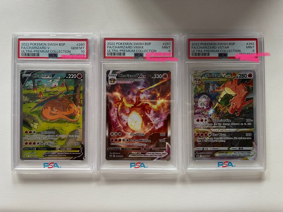 Pokemon PSA Slab - Charizard Promo Set, Hobbies & Toys, Toys & Games on ...