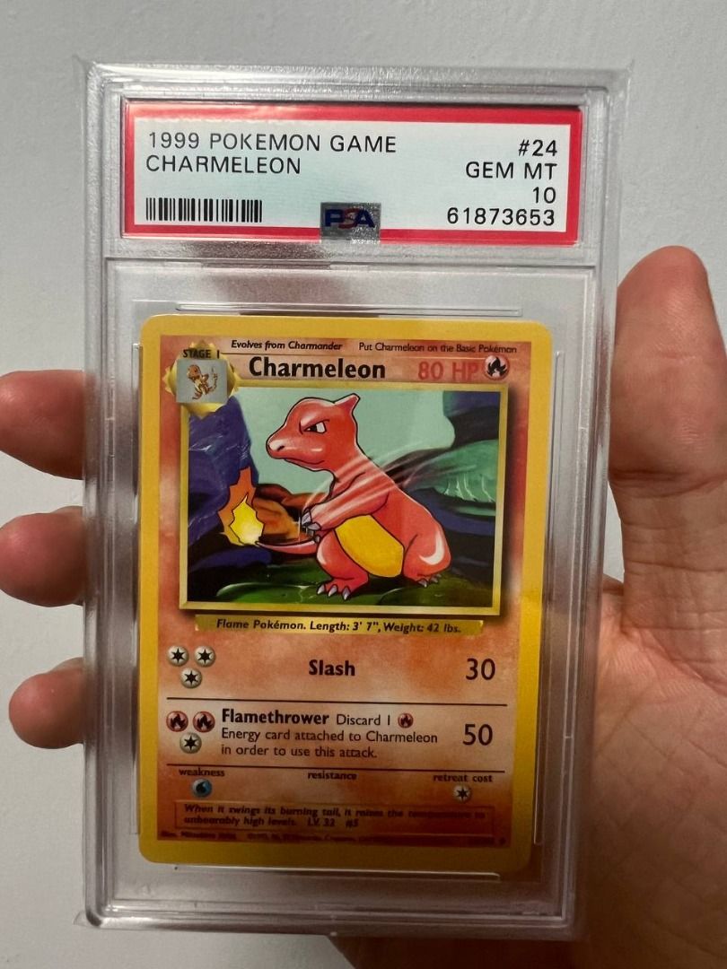 Pokemon TCG: Charmeleon Base Set PSA 10, Hobbies & Toys, Toys & Games ...