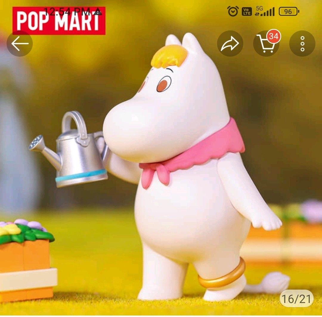 Popmart moomin water the flowers blind box figurine, Hobbies & Toys ...