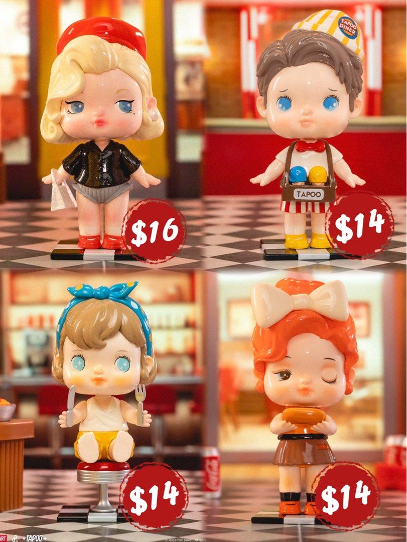 Popmart Tapoo Retro Diner, Hobbies & Toys, Toys & Games on Carousell