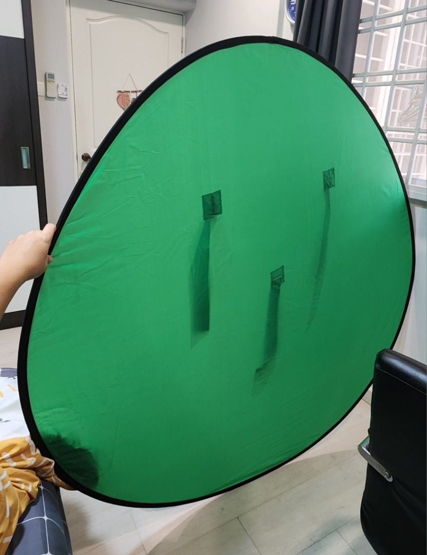Portable green screen for virtual background, Everything Else on Carousell