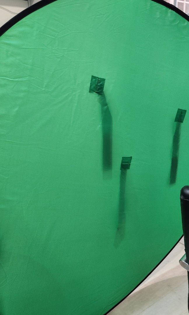Portable green screen for virtual background, Everything Else on Carousell